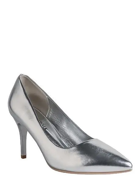 TOUCH UPS Pointed Toe Pumps - Silver
