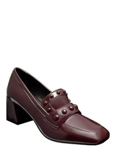 Aerosoles Izzell Square Toe Pumps - Merlot Crinkle Patent