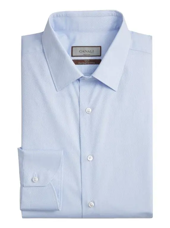 Canali Regular Fit Dress Shirt - Blue
