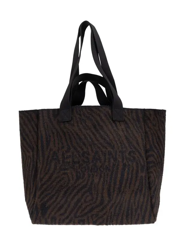 ALLSAINTS Patterned Shopper Bag - Brown