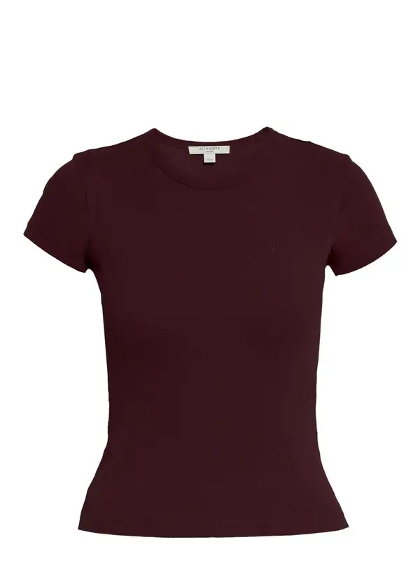 ALLSAINTS Stevie T-shirt - Burgundy