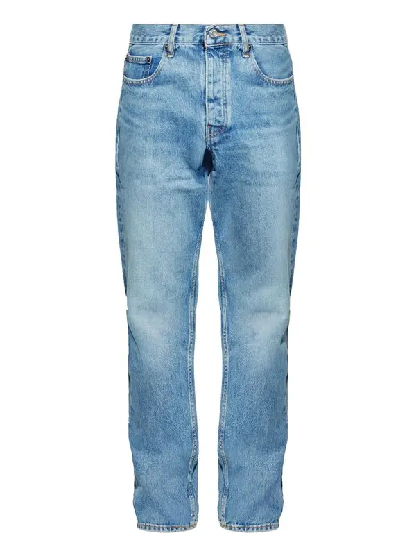 FRAME Vintage-effect Straight Leg Jeans - Blue