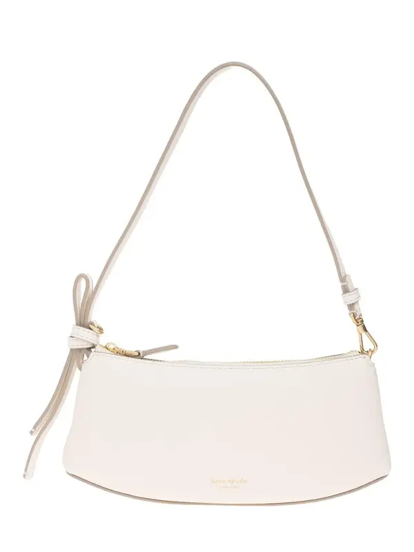 Kate Spade New York Leather Baguette Handbag - Cream