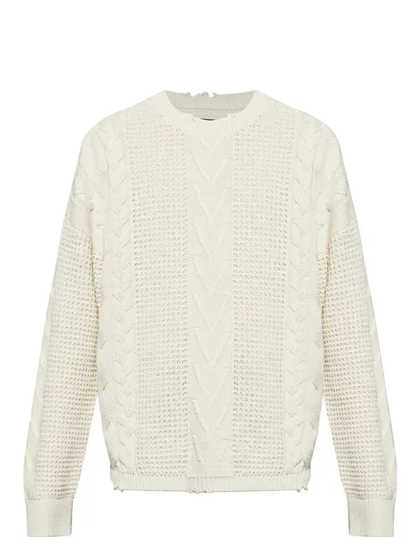 ALLSAINTS Tenter Cable-knit Sweater - Cream