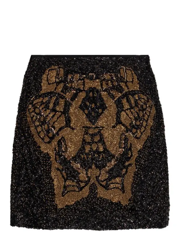 ALLSAINTS Jamilia Embellished Skirt - Black