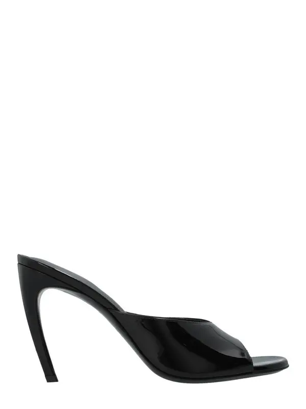 Attico Heeled Mules - Black