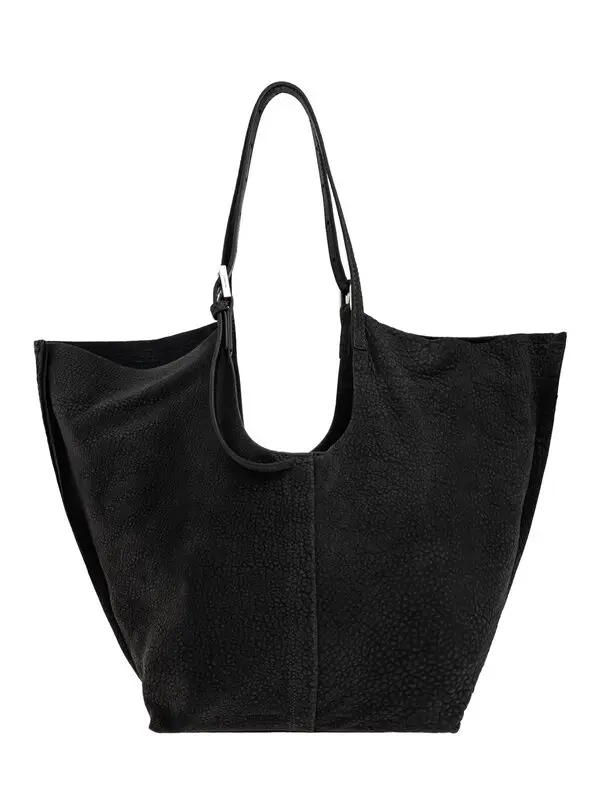 ALLSAINTS Lambskin Leather Shopper Tote Bag - Black