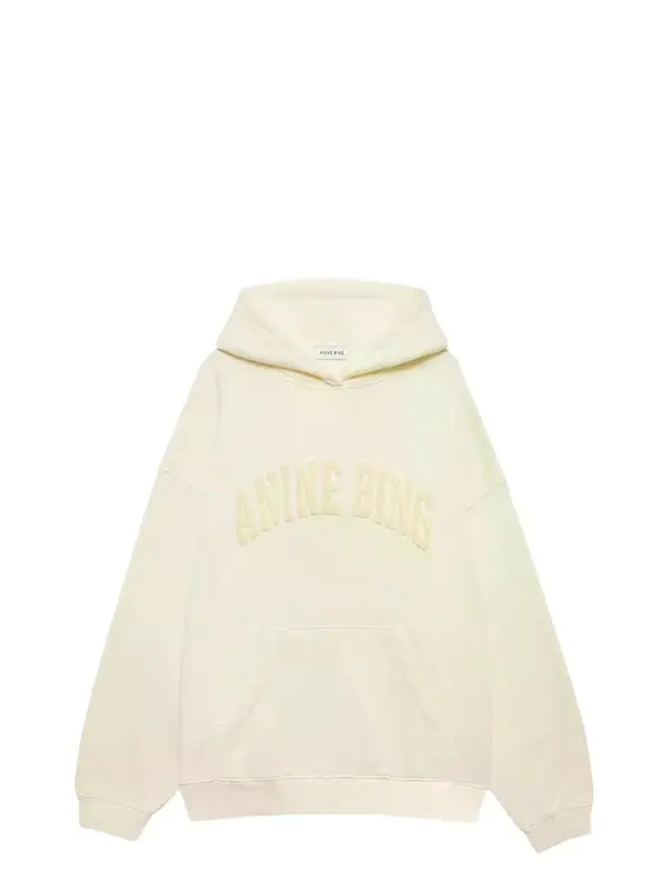 ANINE BING Hooded Pullover - Neutrals