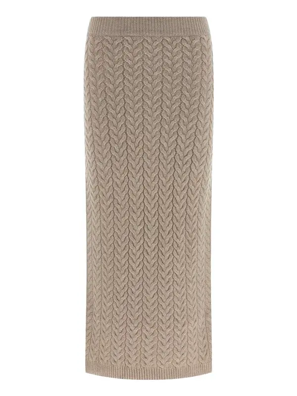 Max Mara Avignon Midi Skirt - Beige