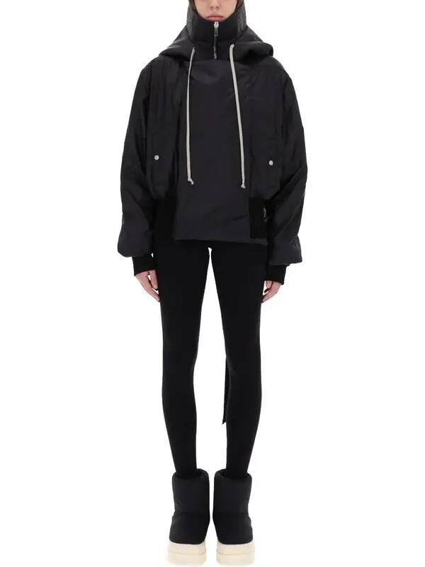 Rick Owens Alice Parka Bomber Jacket - Black