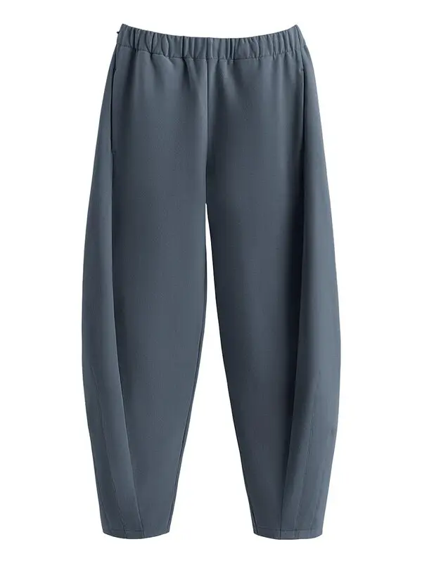 Cuyana Fleece Barrel Pant - Storm