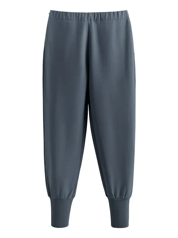 Cuyana Fleece High Rib Sweatpant - Storm