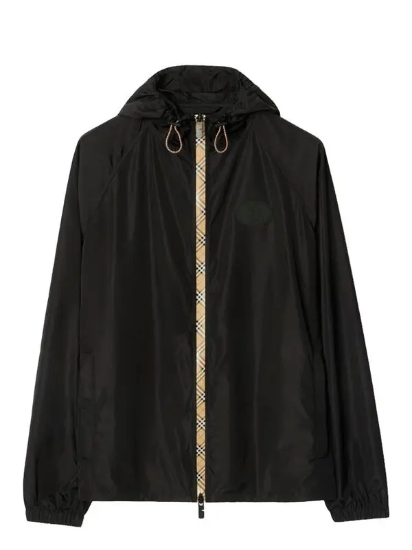 Burberry Nylon Hooded Jacket - Black