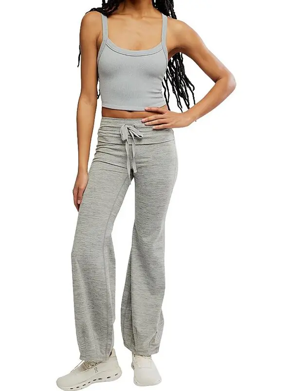 Free People Quick Step Drawstring Pants - Heather Grey