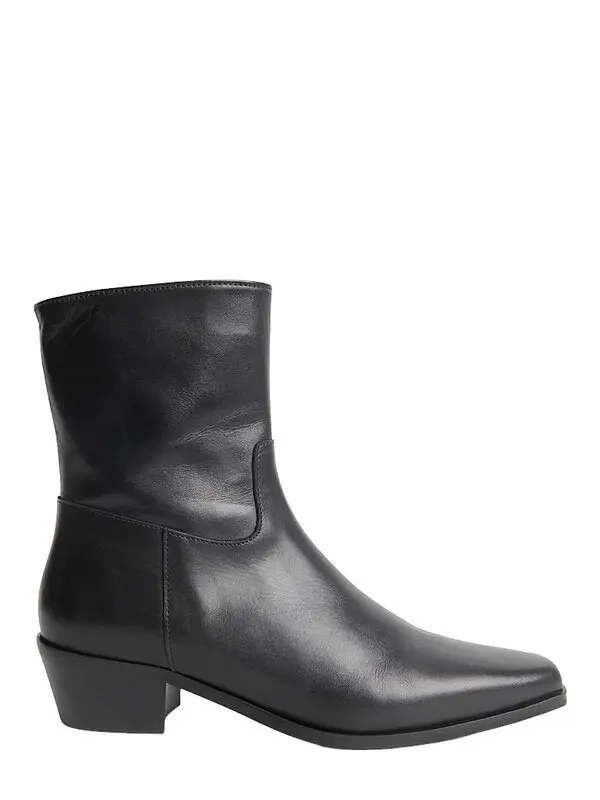 Whistles Leather Ankle Boots - Black