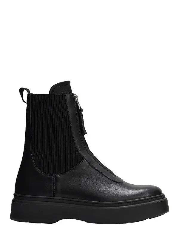 Varley Corian Zip Front Ankle Boots - Black