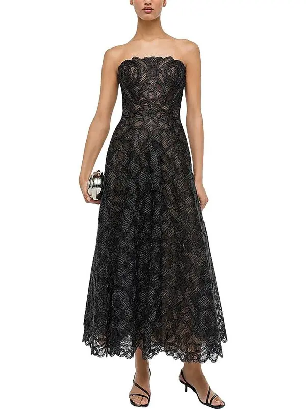 Simkhai Elvina Bustier Dress - Black
