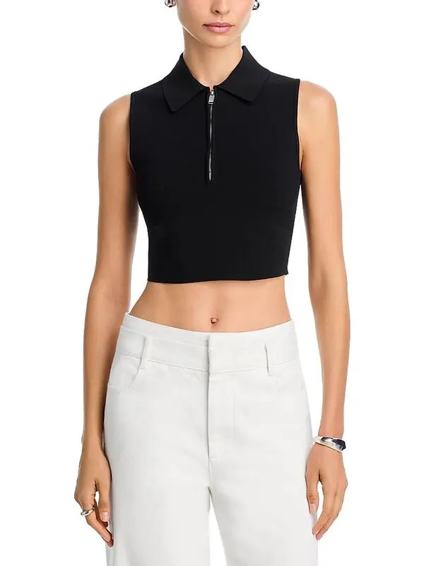 Simkhai Tatum Cropped Top - Black