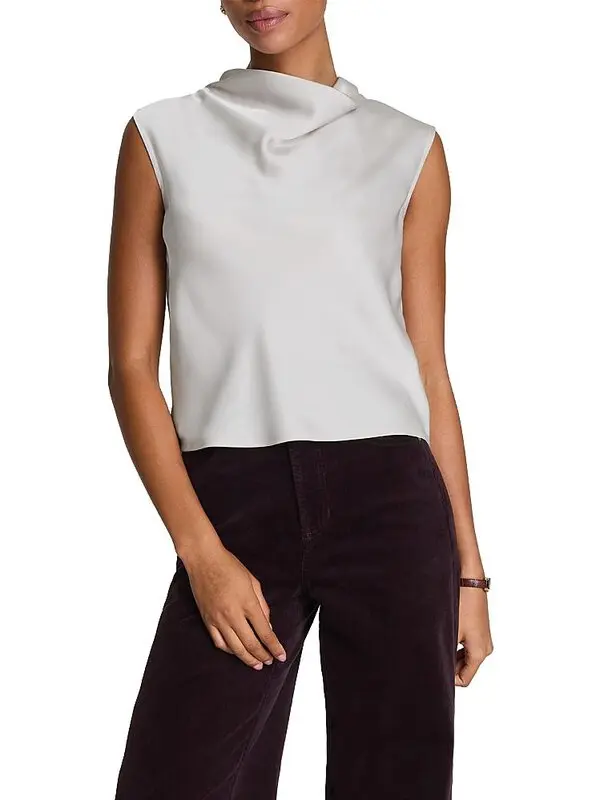 Spanx Sleeveless Cowlneck Top - Birch