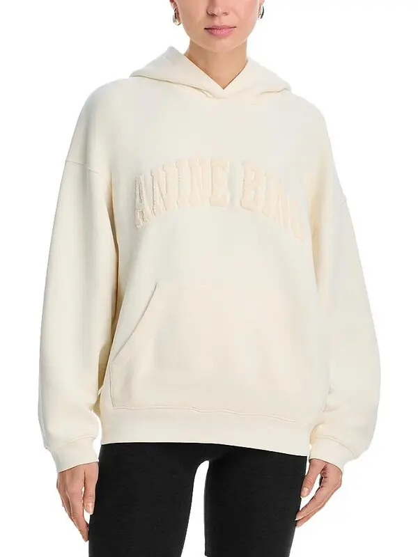 ANINE BING Harvey Logo Hoodie - Yellow