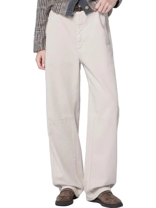 Brunello Cucinelli Cotton Trousers - Beige