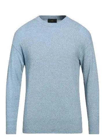 LIU •JO MAN Sweater In Light Cotton And Polyamide - Blue
