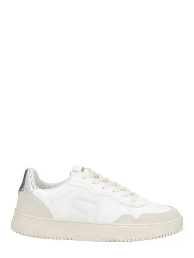 SHOPART Leather Low-top Sneakers - Off White