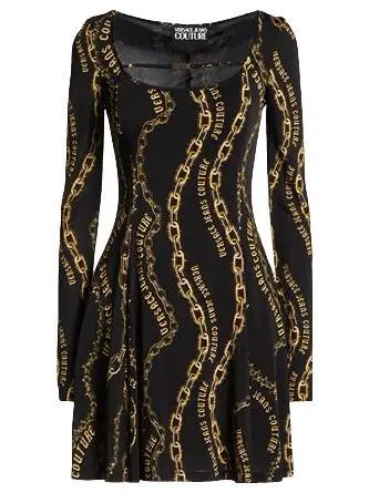 Versace Mini Flared Dress - Black