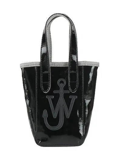 JW Anderson Handbag With Logo And Detachable Shoulder Strap - Black