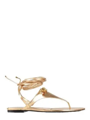 Valentino Garavani Thong Sandal - Gold