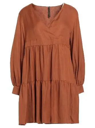 MANILA GRACE Mini Dress - Brown