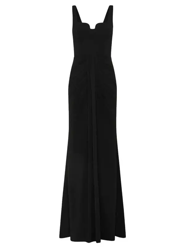 Rebecca Vallance Zarya Draped Gown - Black