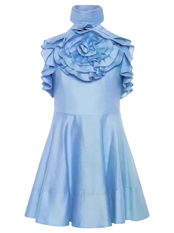 Rebecca Vallance Pastéque Ruffled Mini Dress - Blue