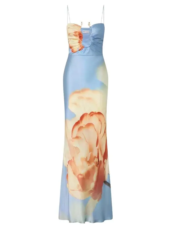 Rebecca Vallance Cutout Perez Maxi Dress - Blue