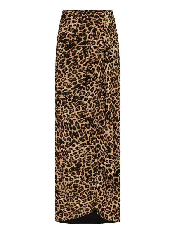 Rebecca Vallance Namir Draped Skirt - Brown