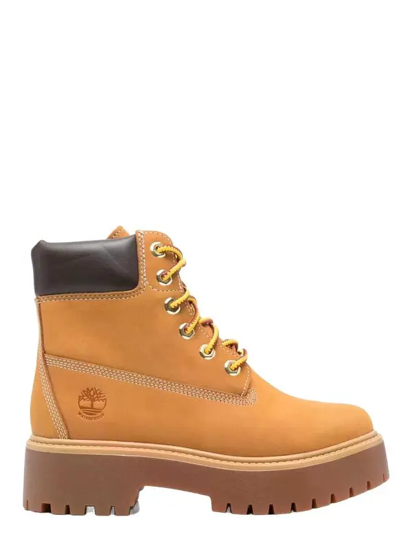 Timberland 55mm Stone Street Lace-up Platform Boots - Brown