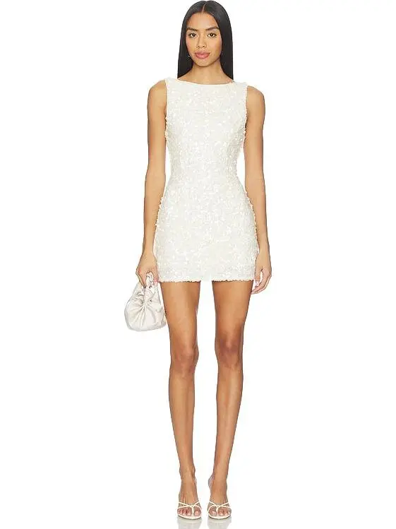 STONE COLD FOX X Alex Sequin Mini Dress - Shell