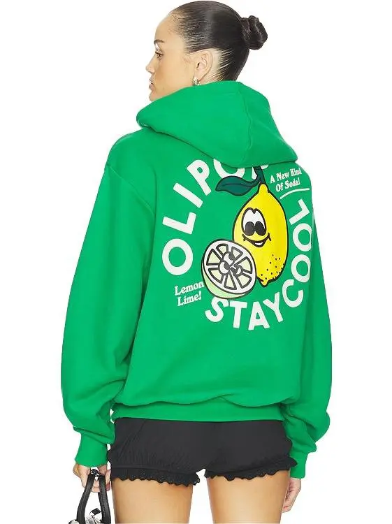 STAY COOL X Olipop Lemon Lime Hoodie - Green
