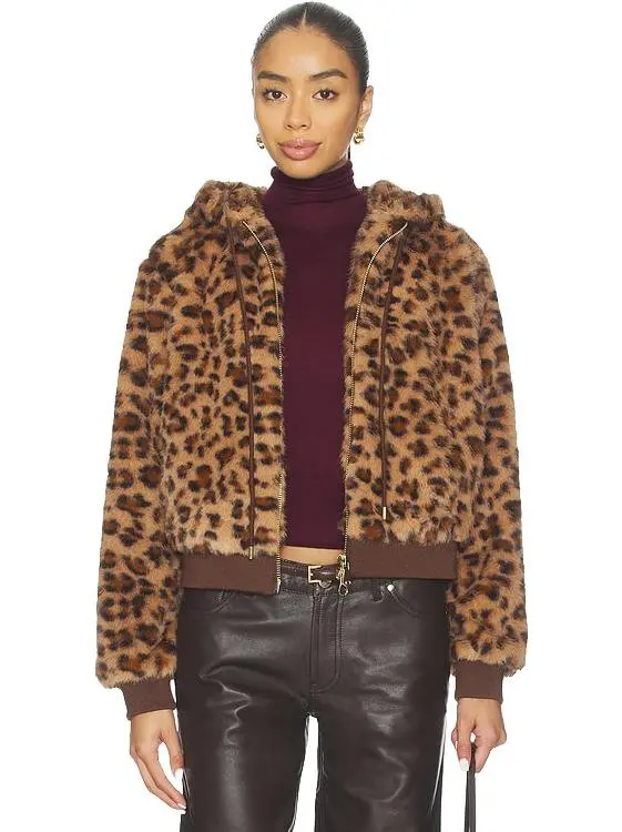 Le Superbe Windward Faux Fur Hoodie - Plush Wildcat