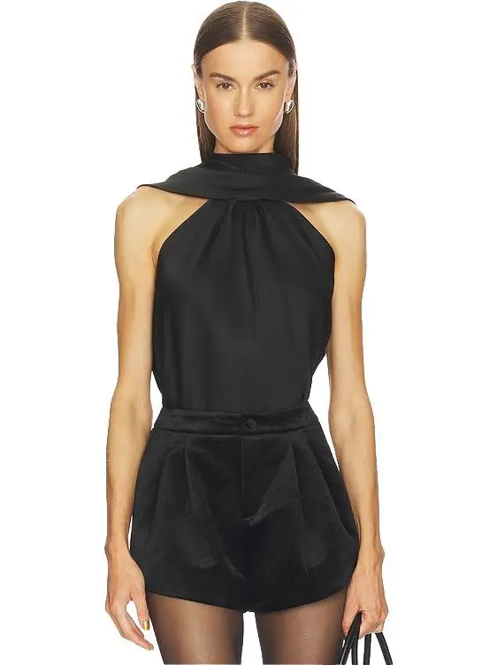 Simkhai Scarlett Cape Top - Black