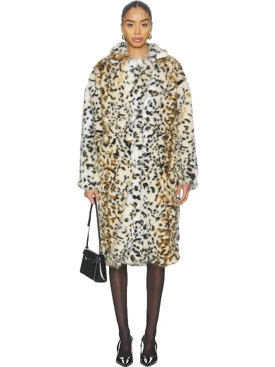 Le Superbe Anora Coat - Leopardess Faux Fur