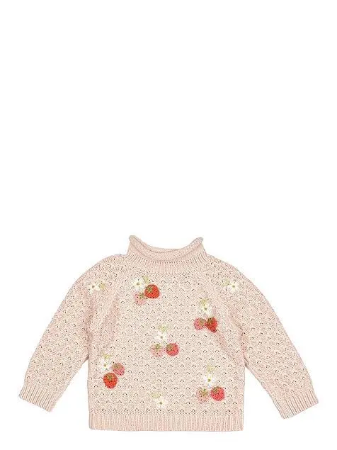 WILD WAWA Strawberry Fields Sweater - Pink