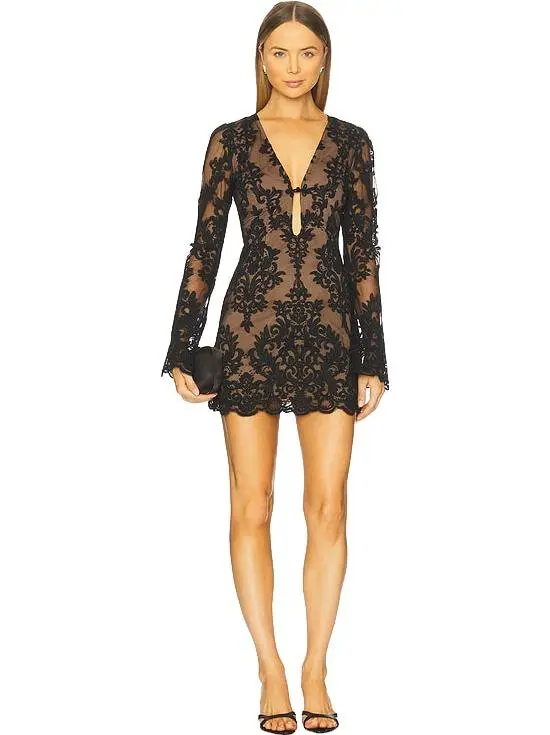 STONE COLD FOX X Parker Mini Dress - Black