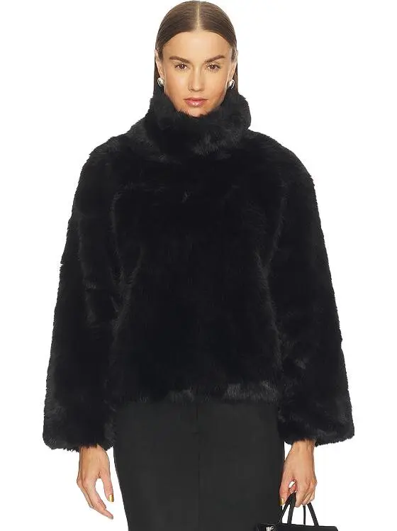 Bardot Renata Faux Fur Jumper - Black