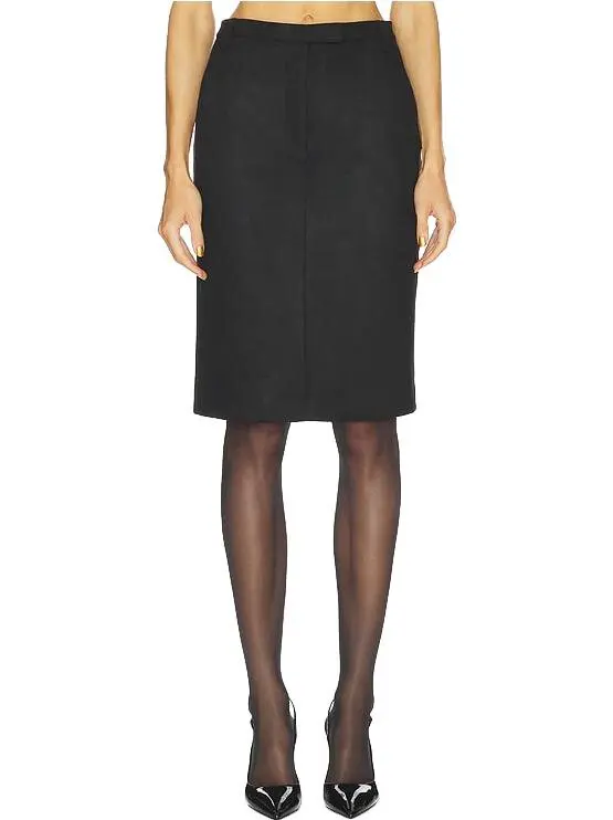Bardot Phenix Faux Suede Skirt - Black
