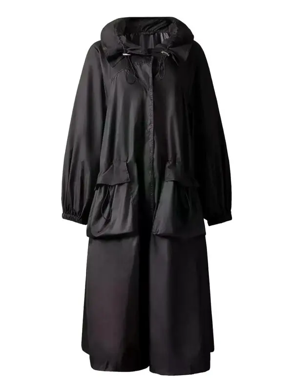 Perfect Moment Parachute Hooded Coat - Black