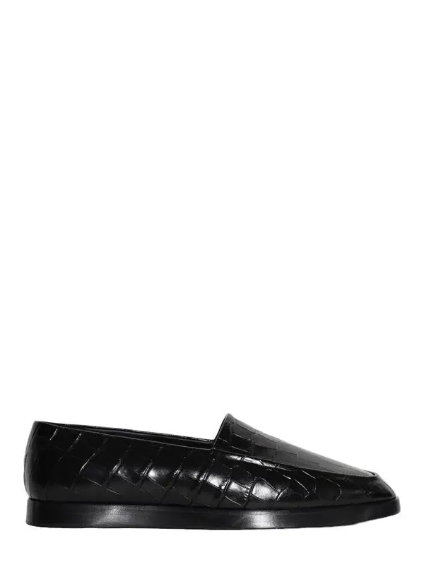 Fear Of God Crocodile Embossed Leather Loafer - Black