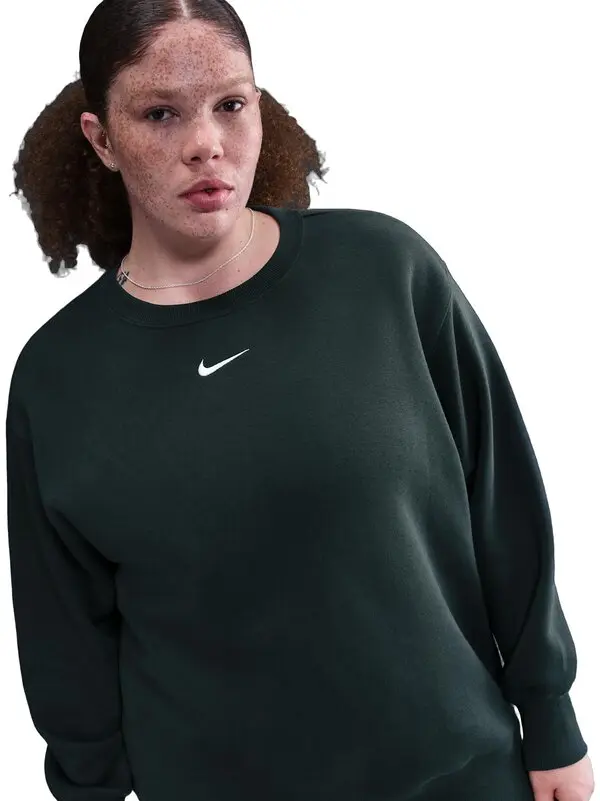 Nike Sportswear Phoenix Fleece Oversized Crew-neck Sweatshirt - Green