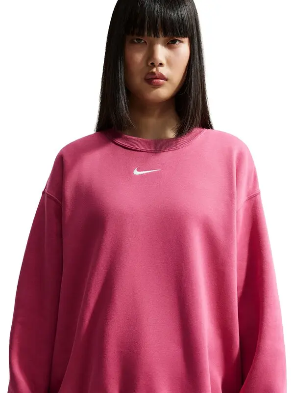 Nike Sportswear Phoenix Fleece Oversized Crew-neck Sweatshirt - Purple