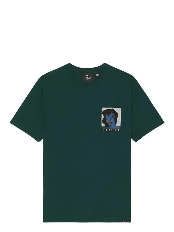 PARRA Nothing Please T-shirt In Green - Pine Green